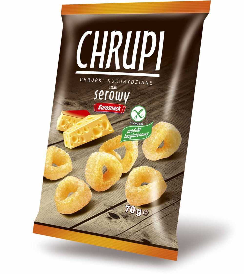 CHRUPI Cheese-flavoured corn chips 70g - Eurosnack
