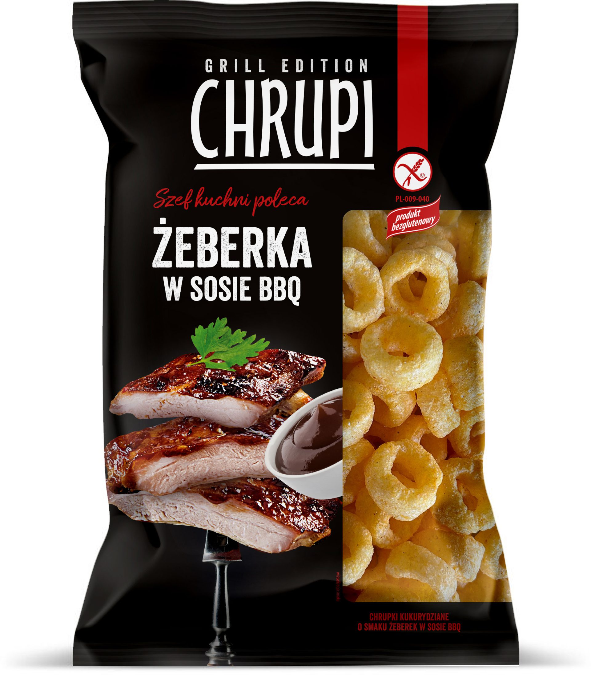 CHRUPI Ribs in BBQ sauce-flavoured corn chips 110g - Eurosnack