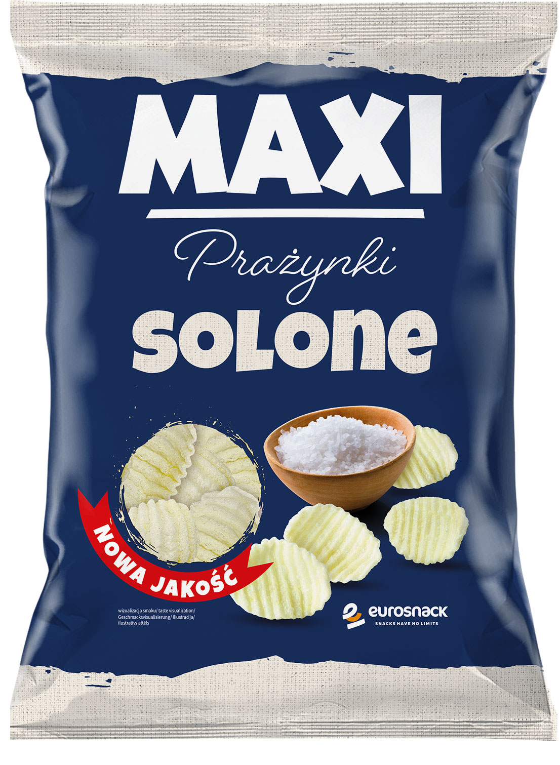 MAXI prażynki solone 130g - Eurosnack