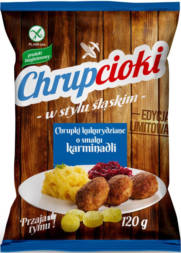 CHRUPCIOKI Karminadle-flavoured corn crisps 120g - Eurosnack